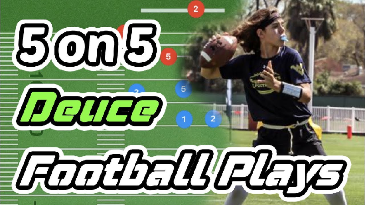 5 on 5 Deuce Flag Football Plays For Youth - YouTube