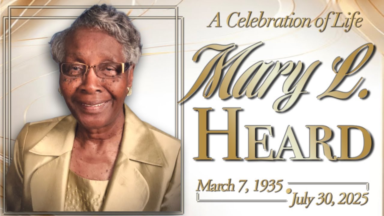 Celebrating the Life of Mary L. Heard - YouTube