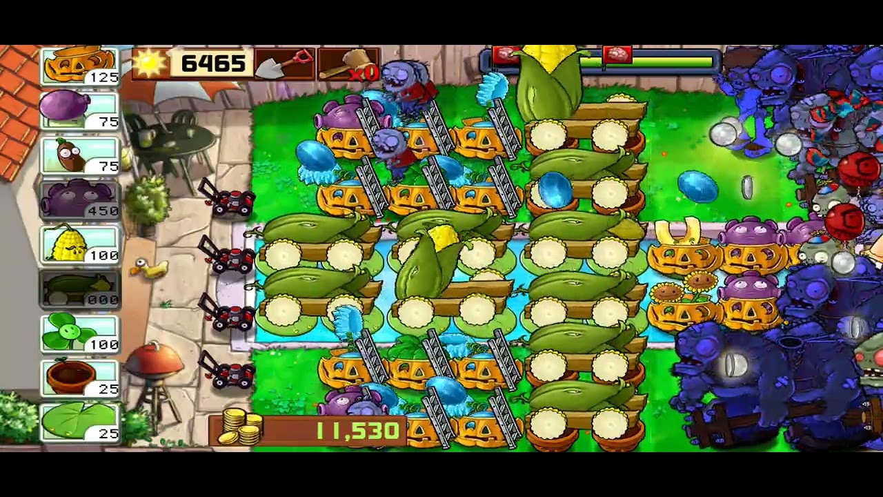 Plants vs Zombies ladder set-up - YouTube
