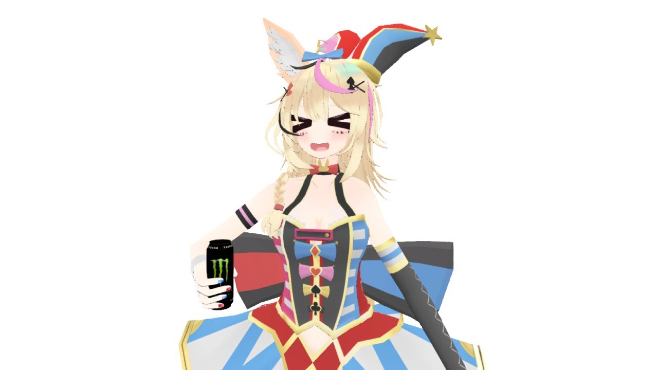 Polka chugs a can of Monster Energy [Hololive Animation] - YouTube