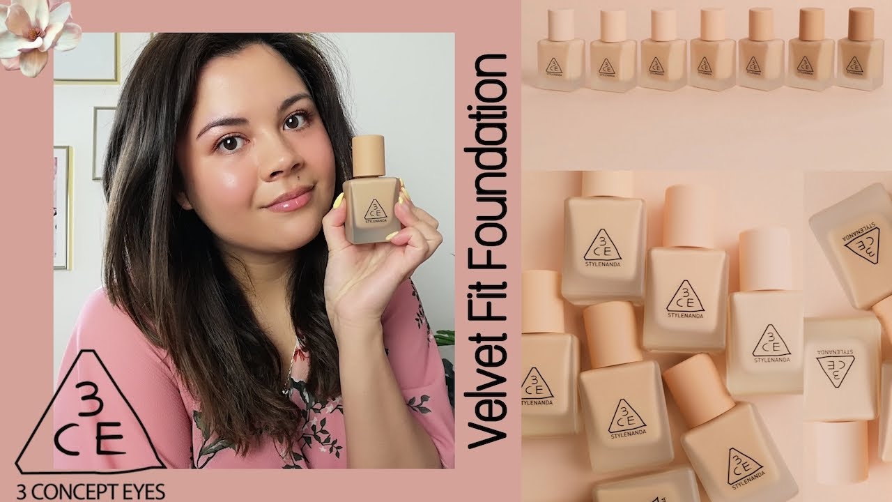 3ce Velvet Fit Foundation Review - YouTube