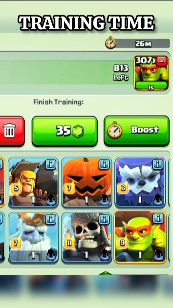 Training Time 🕛 | Clash of clans | #shorts #coc #clashofclans - YouTube