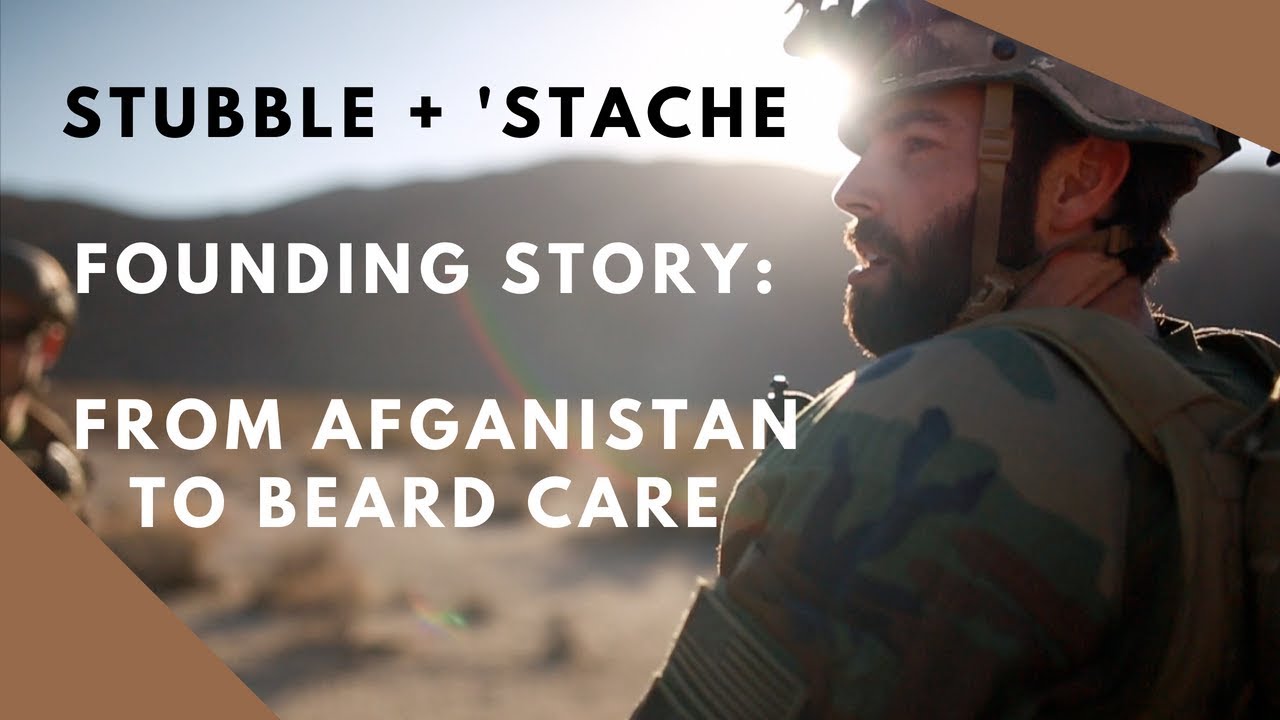 stubble + 'stache Founding Story: From Afghanistan to beard care - YouTube