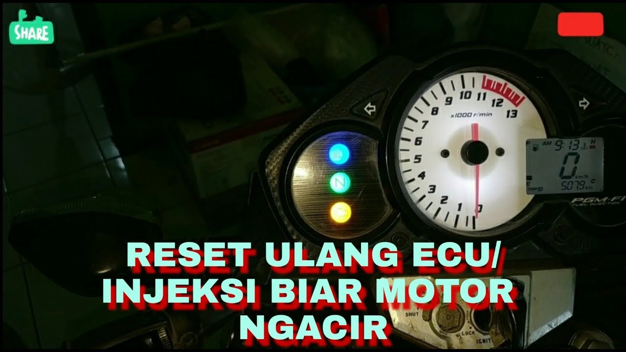 CARA MUDAH RESET INJEKSI MOTOR HONDA CB150R - YouTube