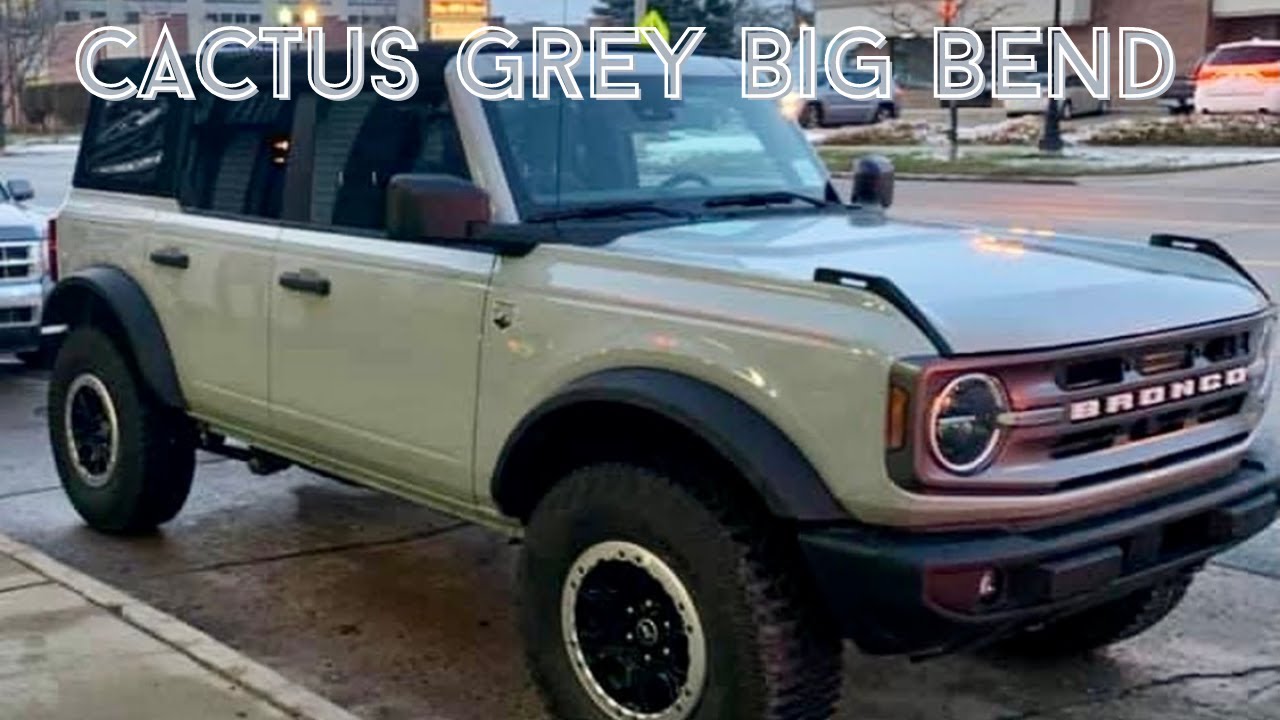 2021 Ford Bronco cactus grey 4-door with Sasquatch\ - YouTube