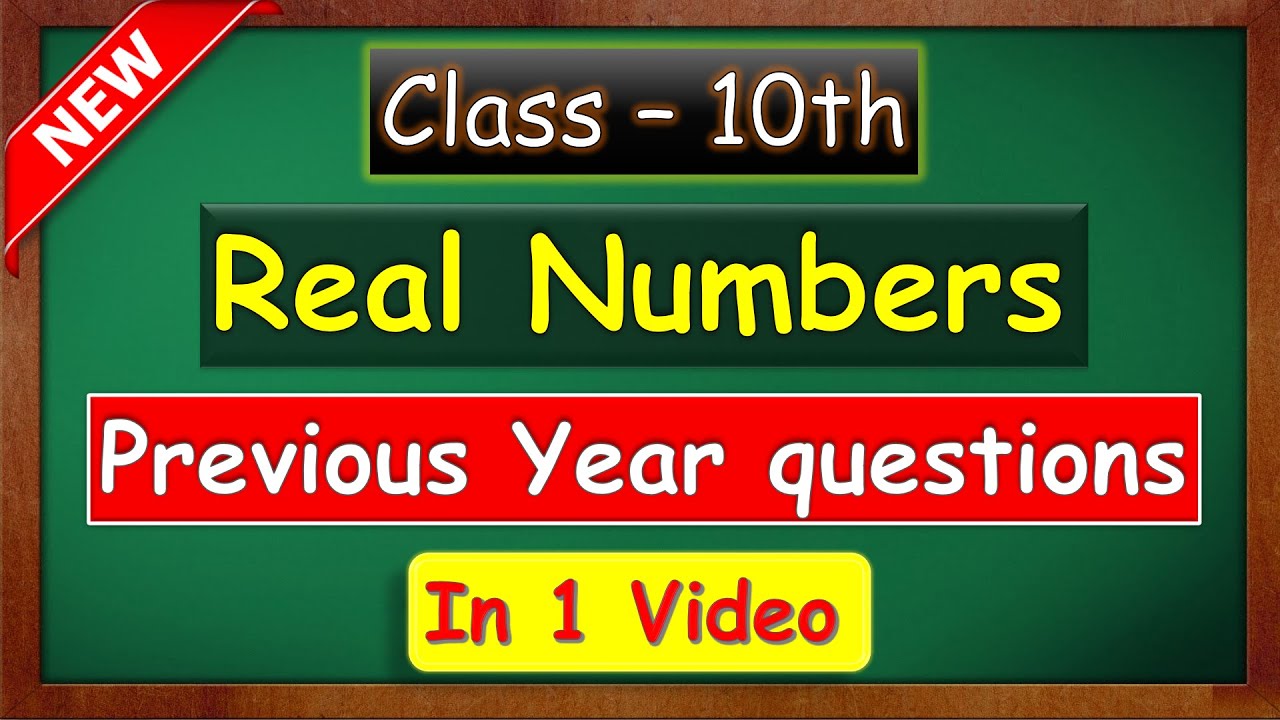 Real Numbers PYQs | Class 10 Maths | Important Board Questions | green ...