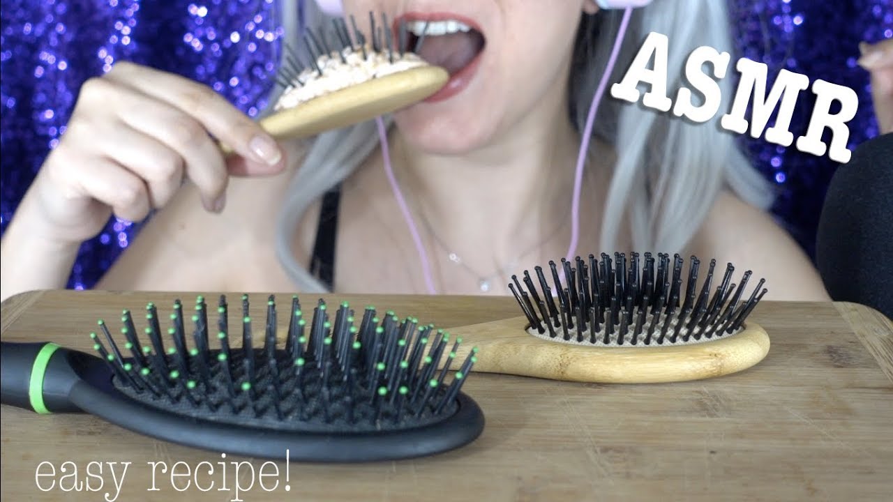 HOW TO MAKE EDIBLE BRUSH (FAKE) IN 5 MINUTES ***ASMR CHEWY EATING SOUND ...