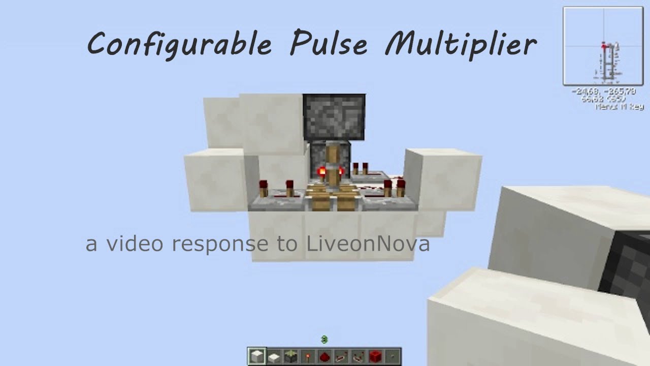 Minecraft Tutorial: Configurable Pulse Multiplier 5x3x3, a video response to LiveonNova - YouTube
