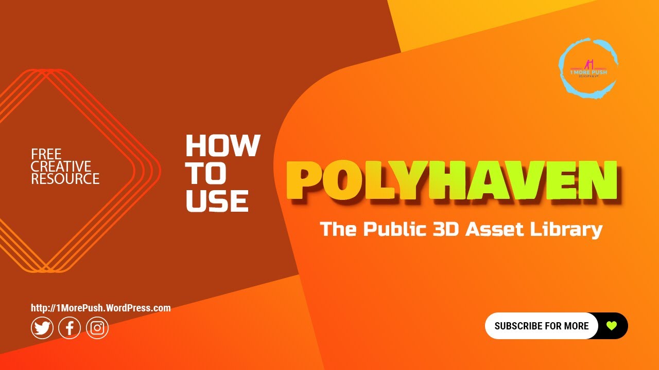 Poly Haven | Free Public 3D Asset Library - YouTube