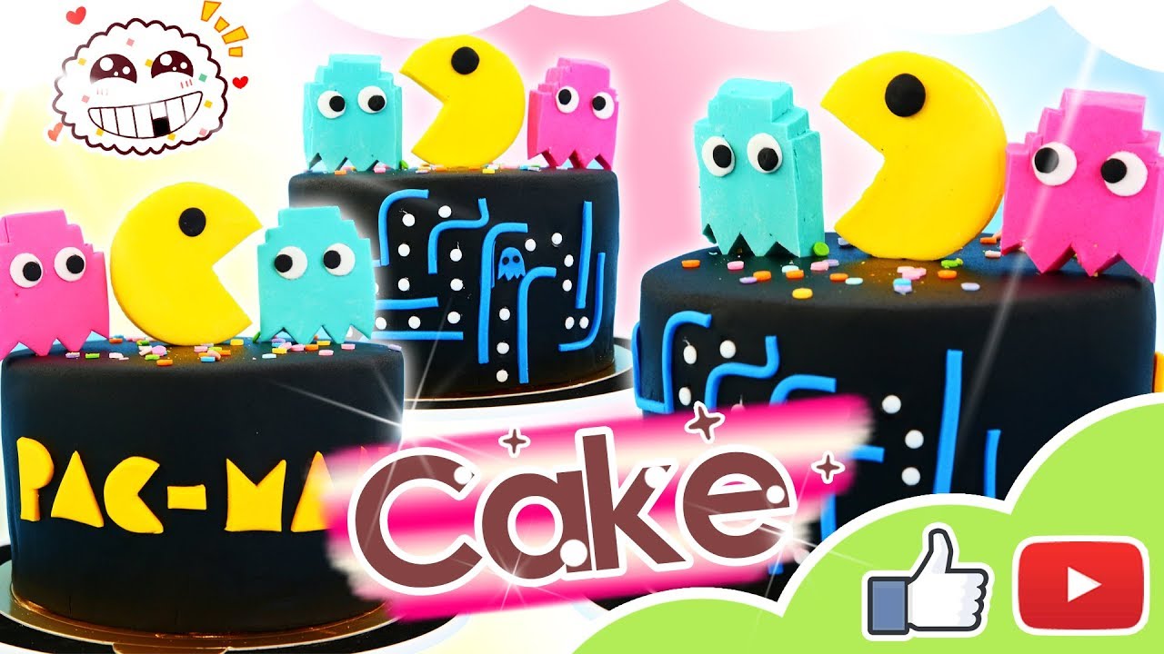 How To Make Pacman Birthday Cake Step By Step | Pacman Cake Recipe ...