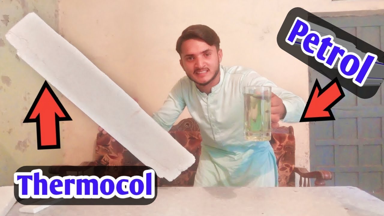 Thermocol Sheet Vs Petrol Experimint - YouTube