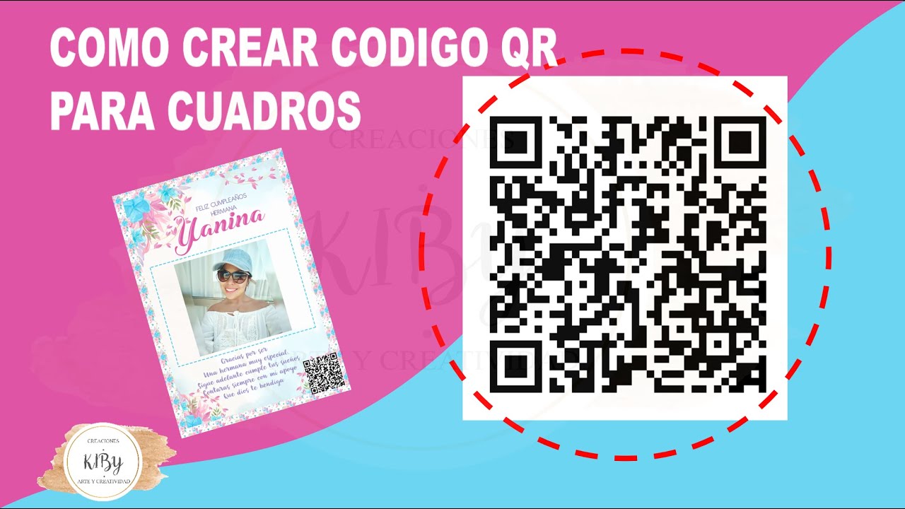 COMO CREAR CODIGO QR PARA CUADROS - YouTube