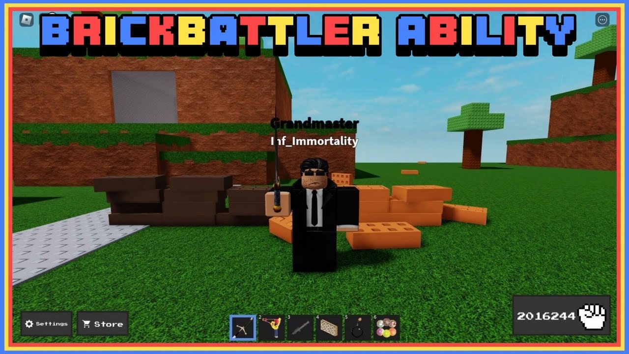 How to get the new Brickbattler ability + SHOWCASE | Roblox Ability ...