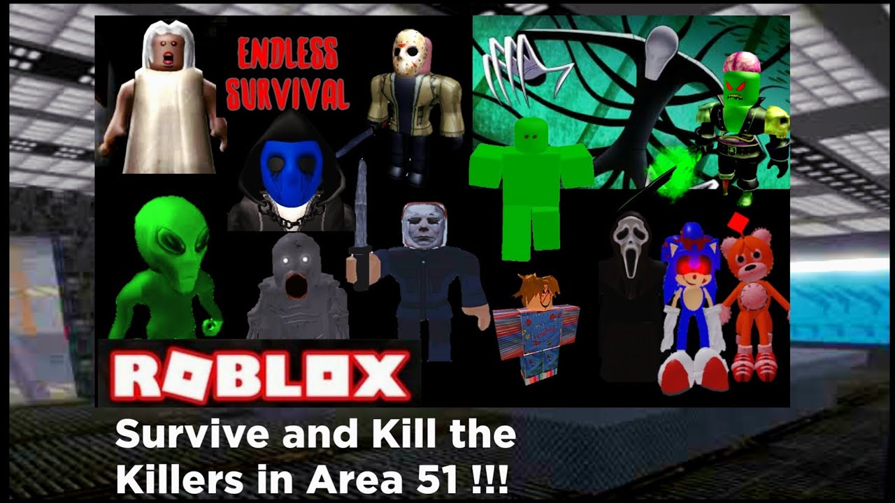 Roblox SURVIVE AND KILL THE KILLERS IN AREA 51 - YouTube