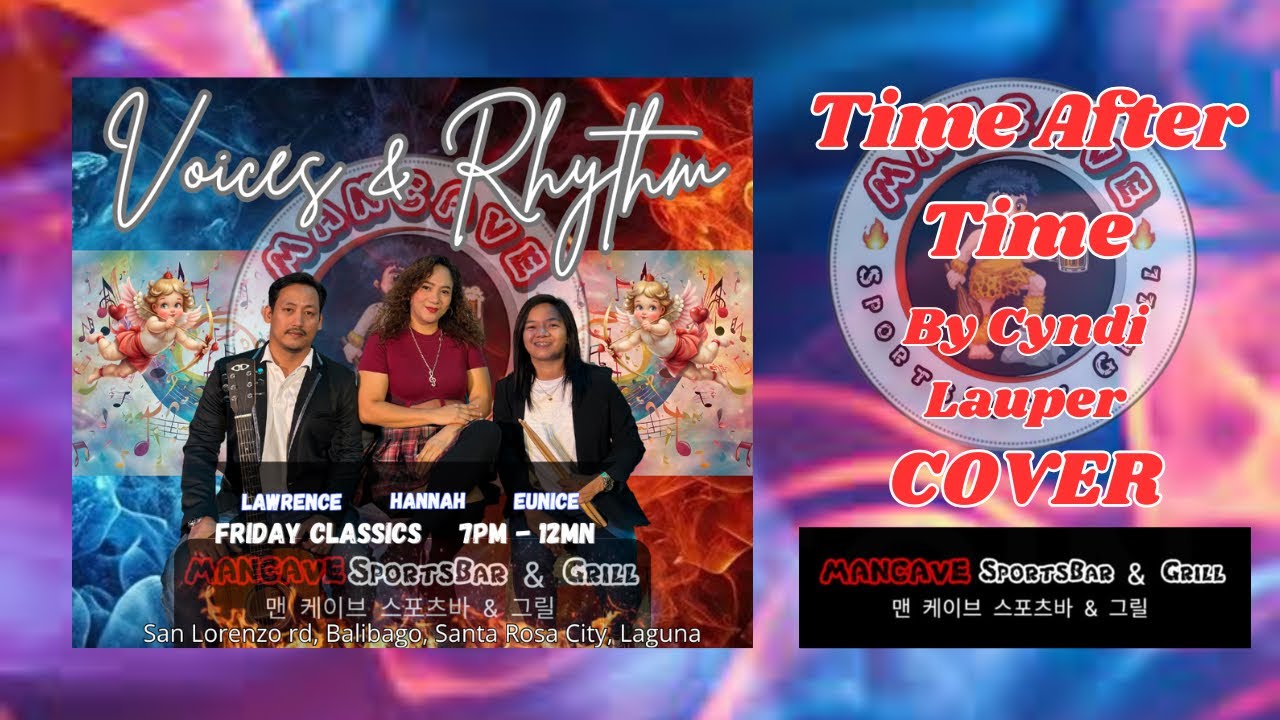 Time After Time by Cyndi Lauper cover by Voices & Rhythm - YouTube