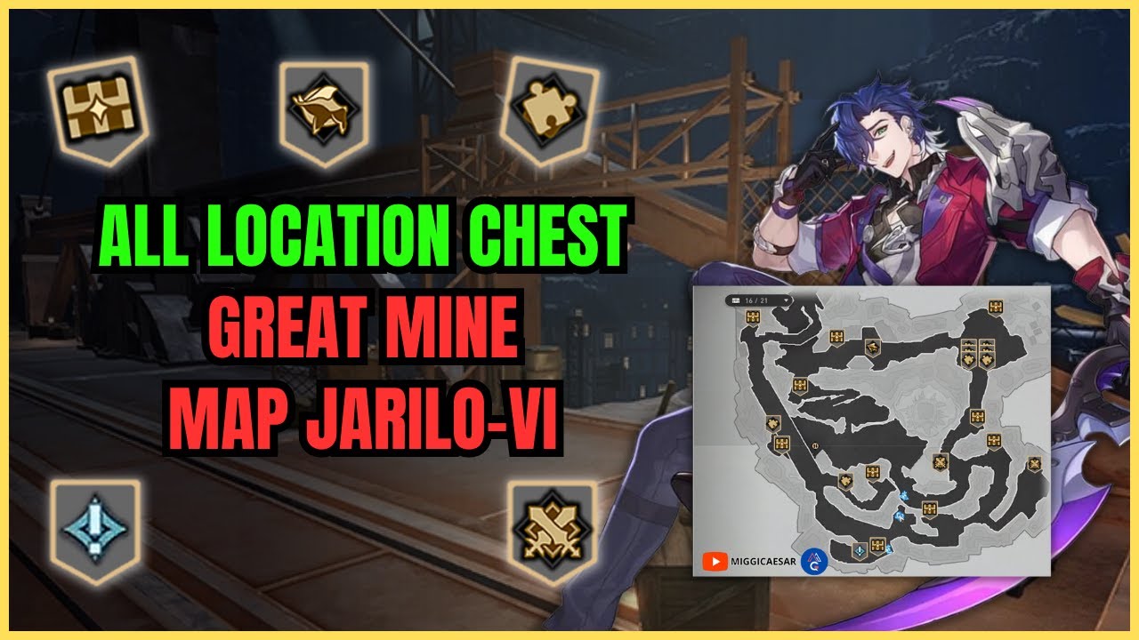 ALL LOCATION CHEST GREAT MINE MAP JARILO-VI - YouTube
