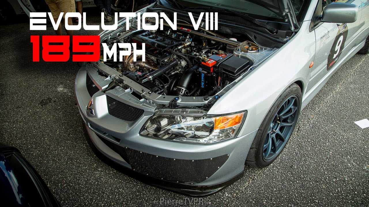 Evolution VIII Running 189MPH (Half Mile) - YouTube