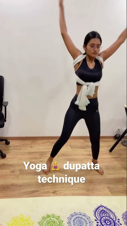 This is yoga that I’ve learnt with dupatta technique which really helps with posture - YouTube
