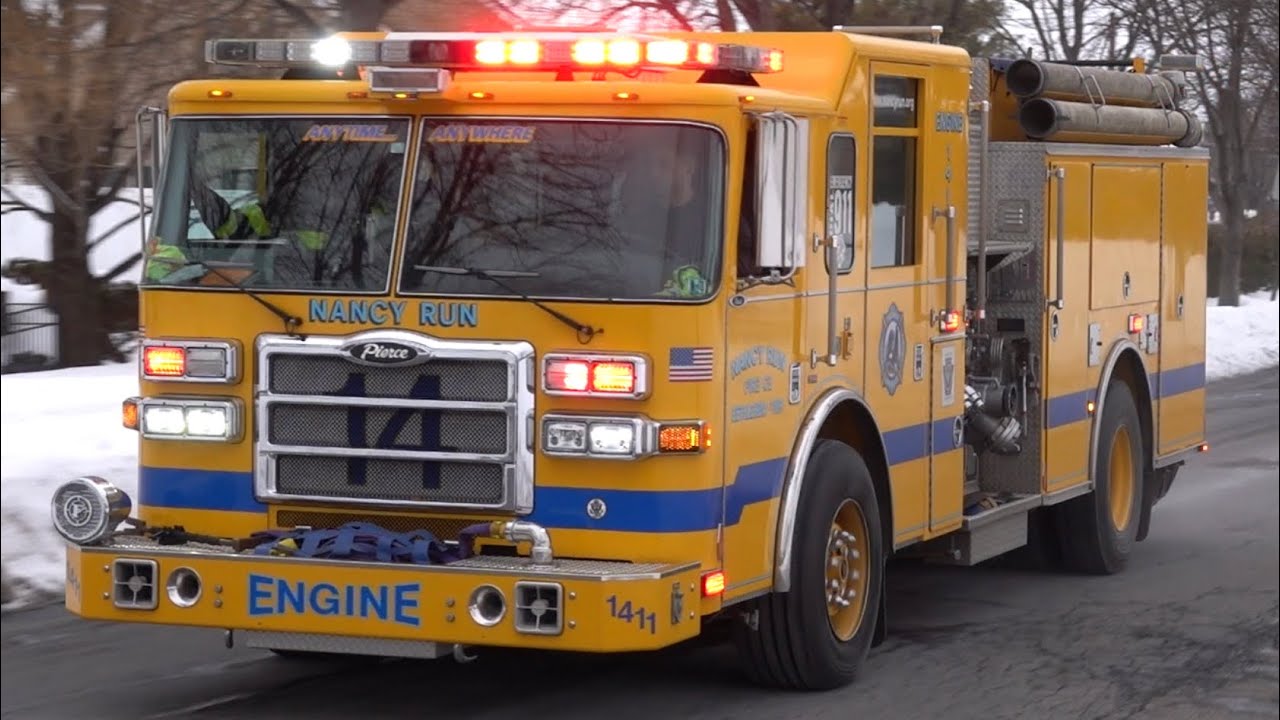 Nancy Run Fire Company Engine 1411 Responding - YouTube