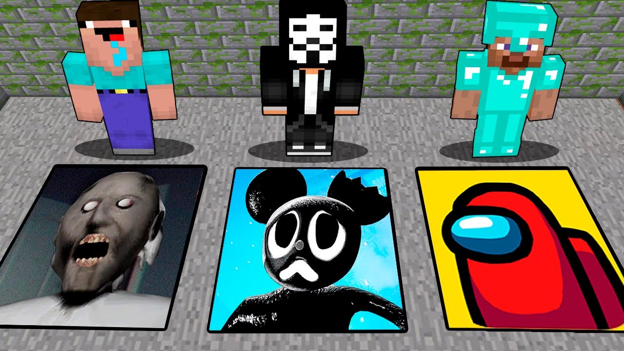 NOOB VS PRO - SCARY PITS GRANNY VS CARTOON DOG VS AMONG US IMPOSTER IN ...
