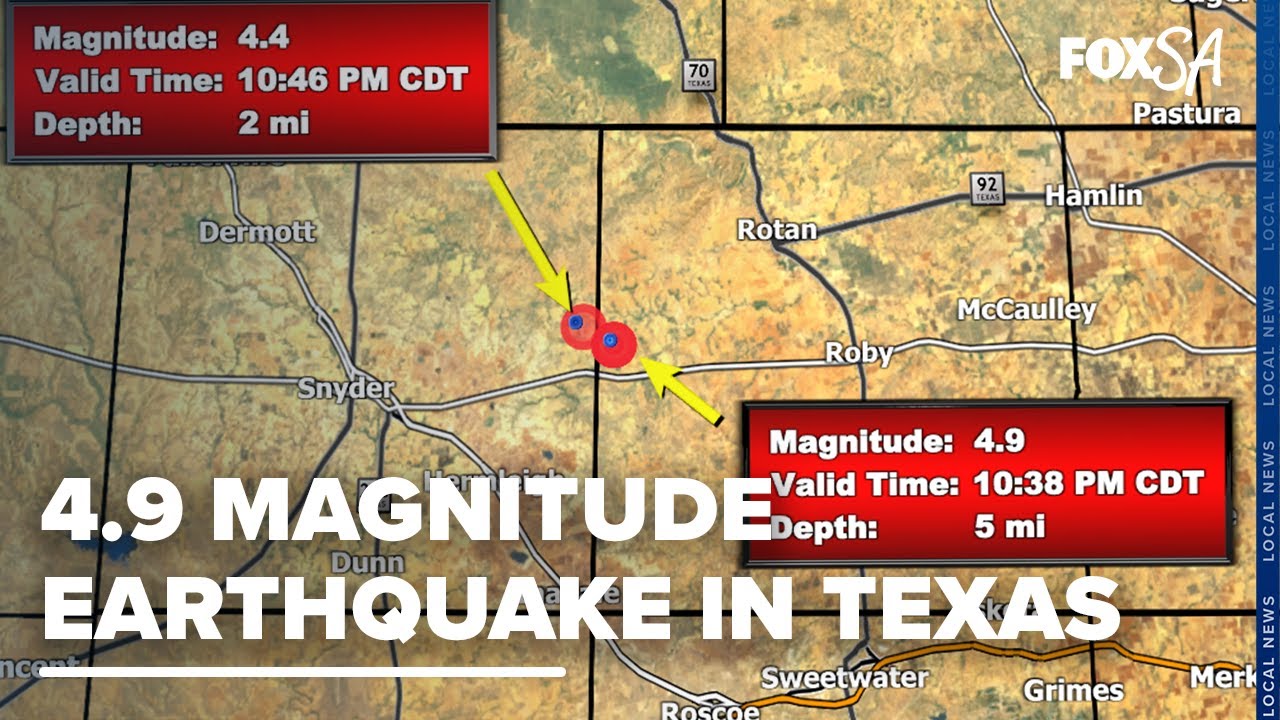 A 4.9 magnitude earthquake rumbles in West Texas - YouTube