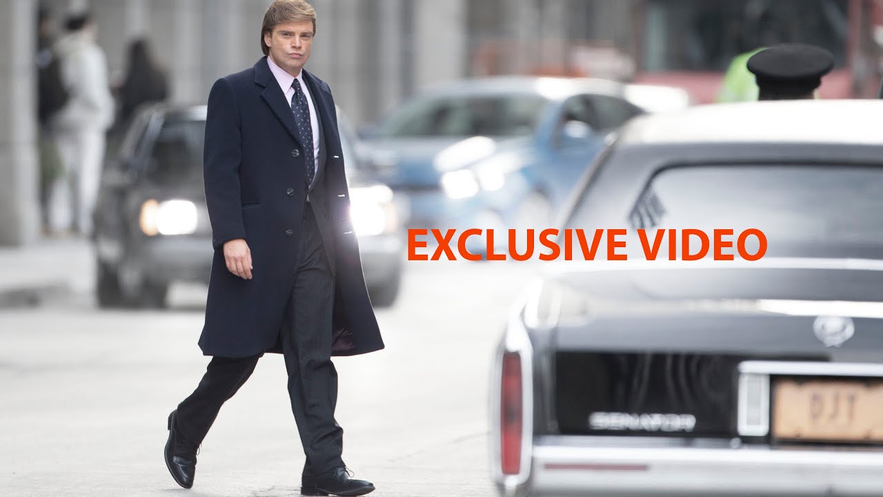 Sebastian Stan as Donald Trump while filming new movie The Apprentice ...