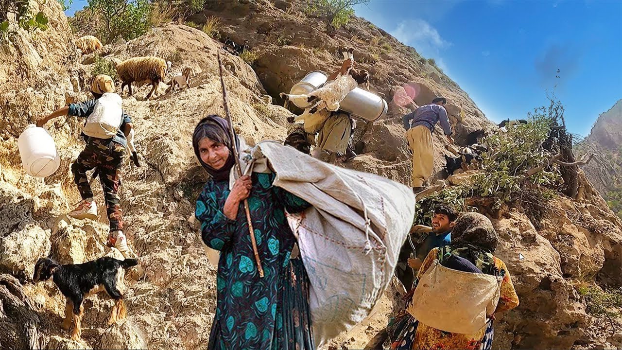 IRAN village life - nomadic lifestyle - Nomadic migration - YouTube