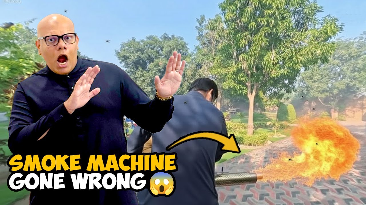 Smoke Machine Gone Wrong 😱🔥 | Aag Lag Gayi 🚒 | BT Farm Stories - YouTube