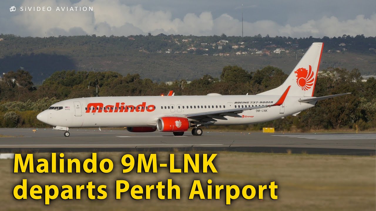 Malindo Air (9M-LNK), now with Delta Airlines, departing Perth Airport on RW03. - YouTube