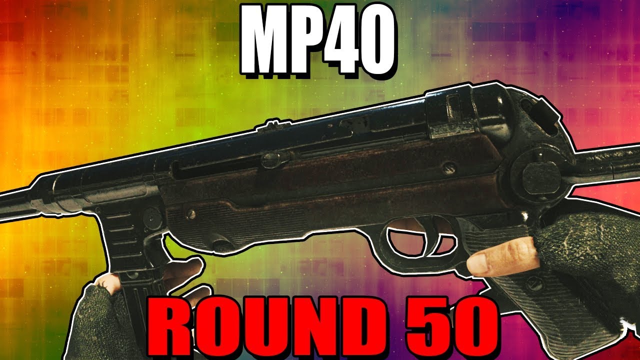 WW2 MP40 ON ROUND 50 - CALL OF DUTY WW2 ZOMBIES - YouTube