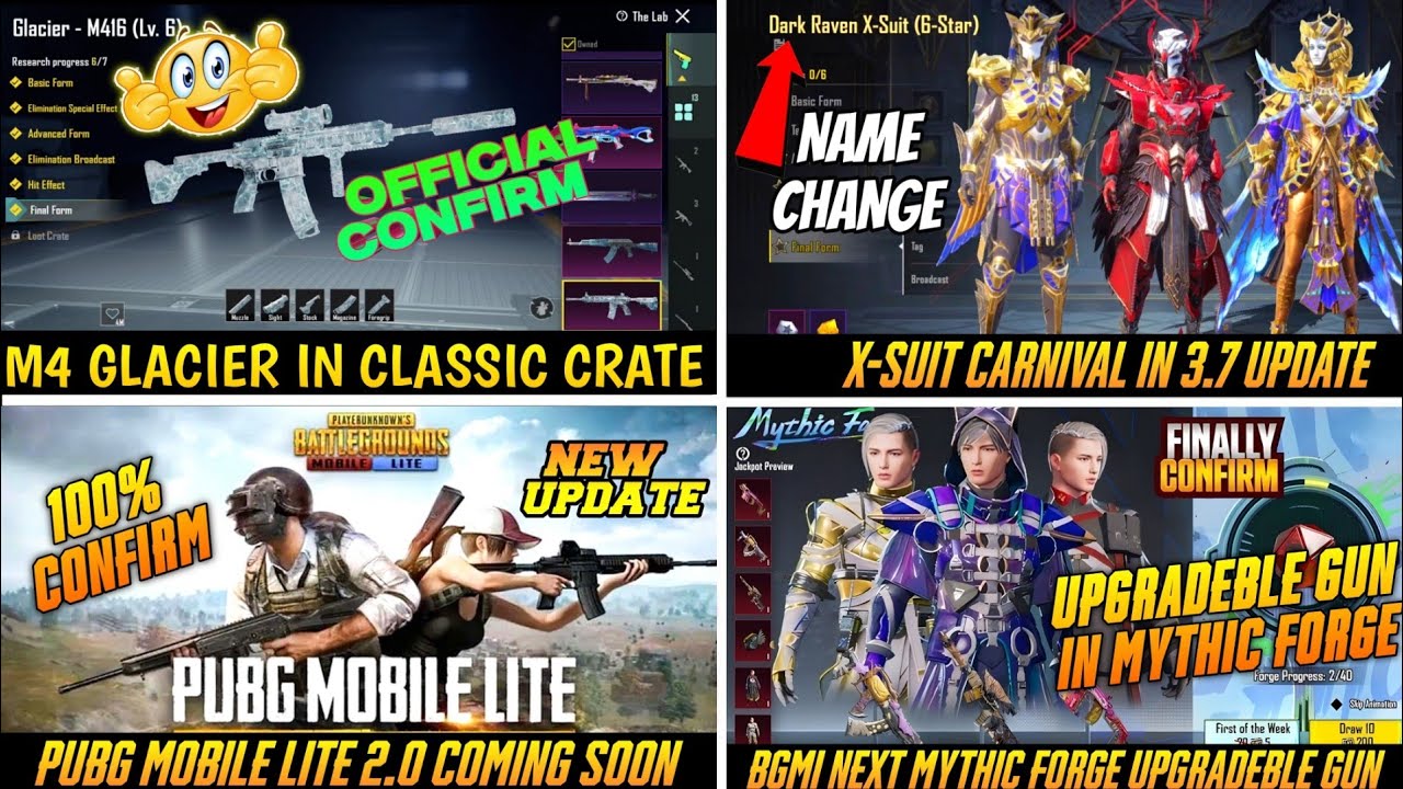OMG 😱 M4 Glacier Coming In Classic Crate 😍 X-SUIT Carnival Release Date😜 Pubg Mobile Lite 2.0 ...