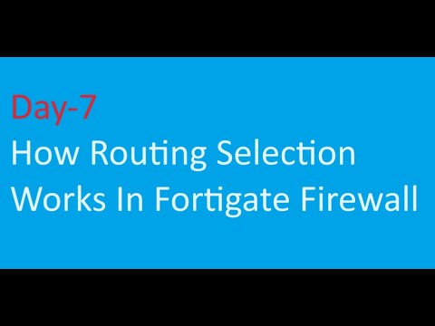 Fortigate Firewall Day-7 || How Routing Works In Fortigate Firewall In ...