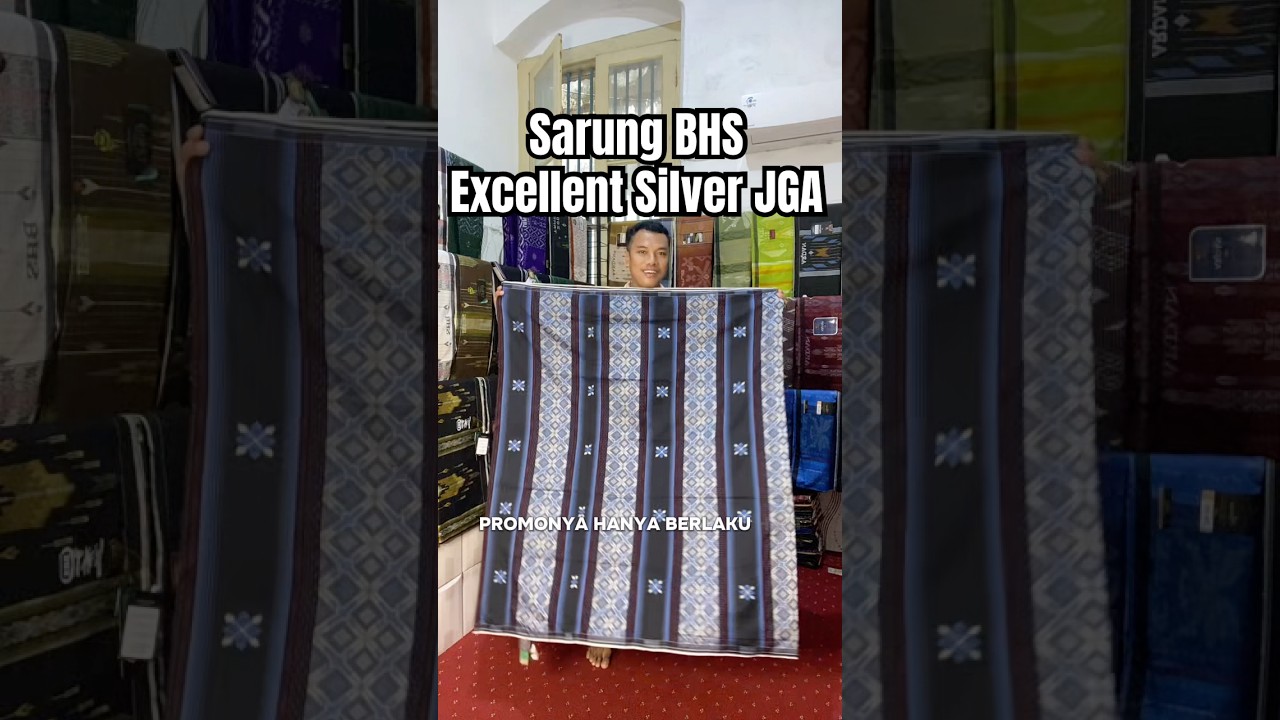 Sarung bhs excellent silver jga motif jaquart songket bahan mesres ...