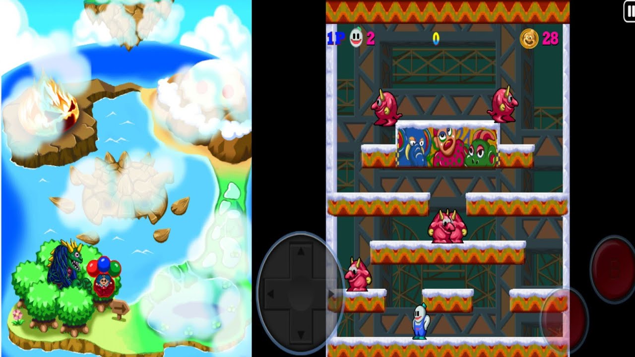 Snow Bros Android Gameplay - YouTube