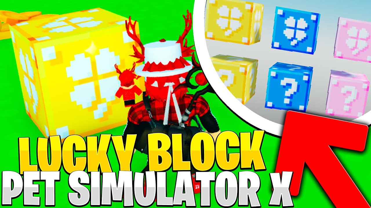 LANÇOU as LUCKY BLOCKS no PET SIMULATOR X? VAZAMENTOS e COMO ABRIR ELAS ...