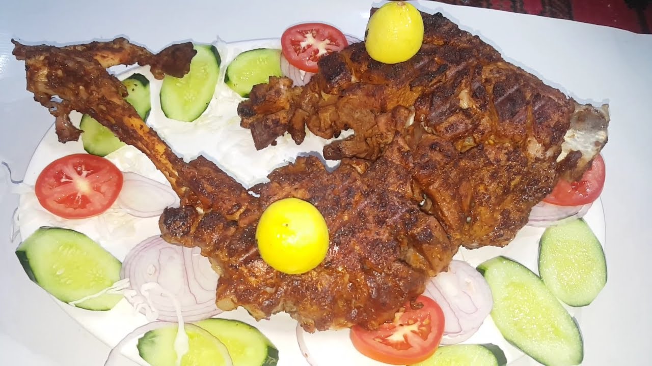 Mutton Leg Roast Restaurant Recipe By Cooking With Kawish - YouTube