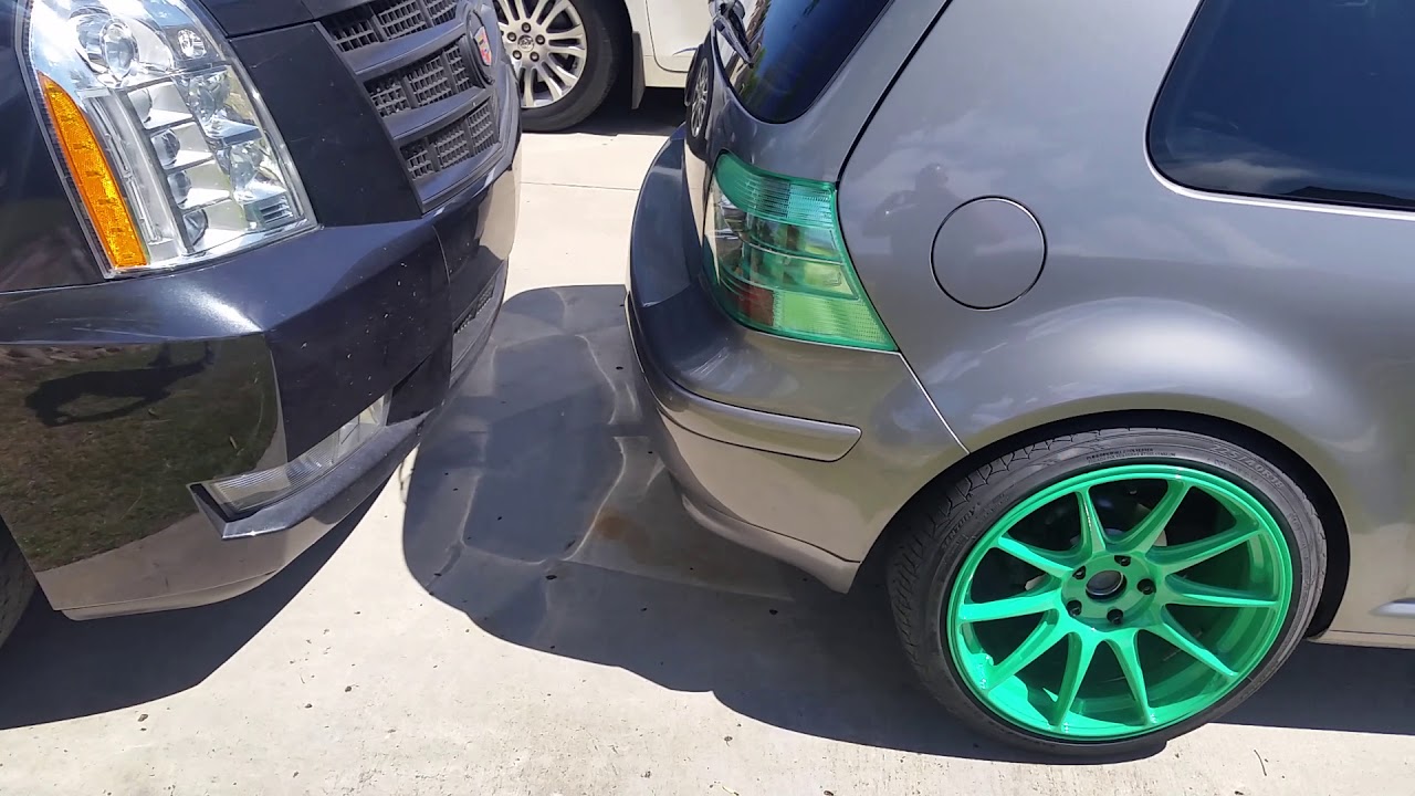 MK4 GTI wasabi green XXR 527 wheels INPRO green Hella tail lights and ...