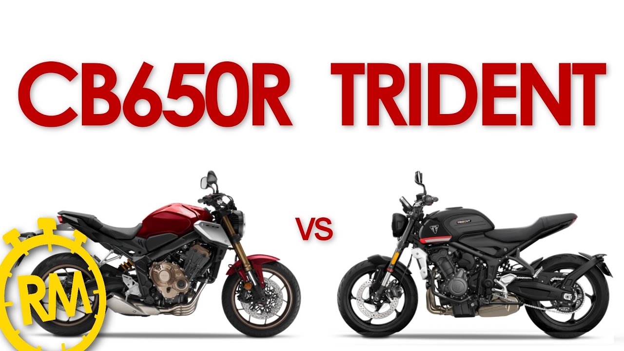 Triumph Trident 660 vs Honda CB650R [QuickTest#19] Review - YouTube