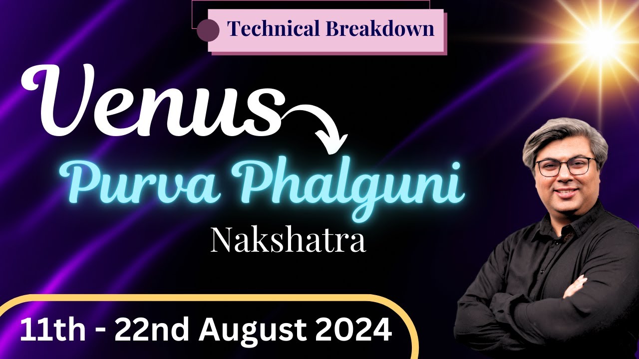 Technical Breakdown - Venus transit in Purva Phalguni Nakshatra | 11th August 2024 | Punneit ...