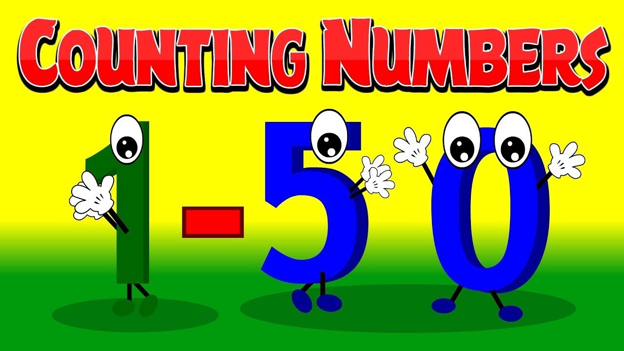 Count Numbers from 1 to 50 in English | Count 1 - 50 Video | Counting 1 ...