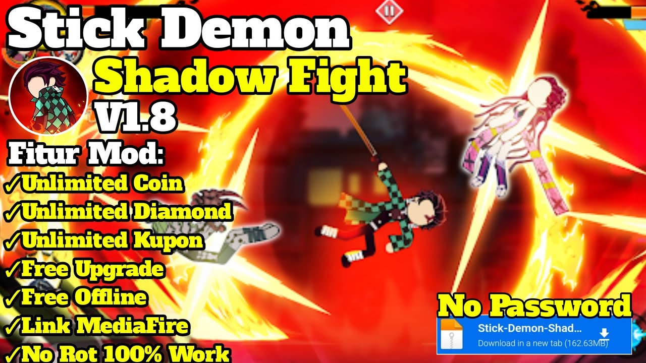 Stickman Terbaik Di Tahun Ini!! - Stick Demon Shadow Fight New Mod New ...