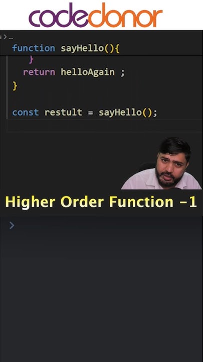 Higher Order Function - 1| #higherorderfunction #jshof #coding - YouTube