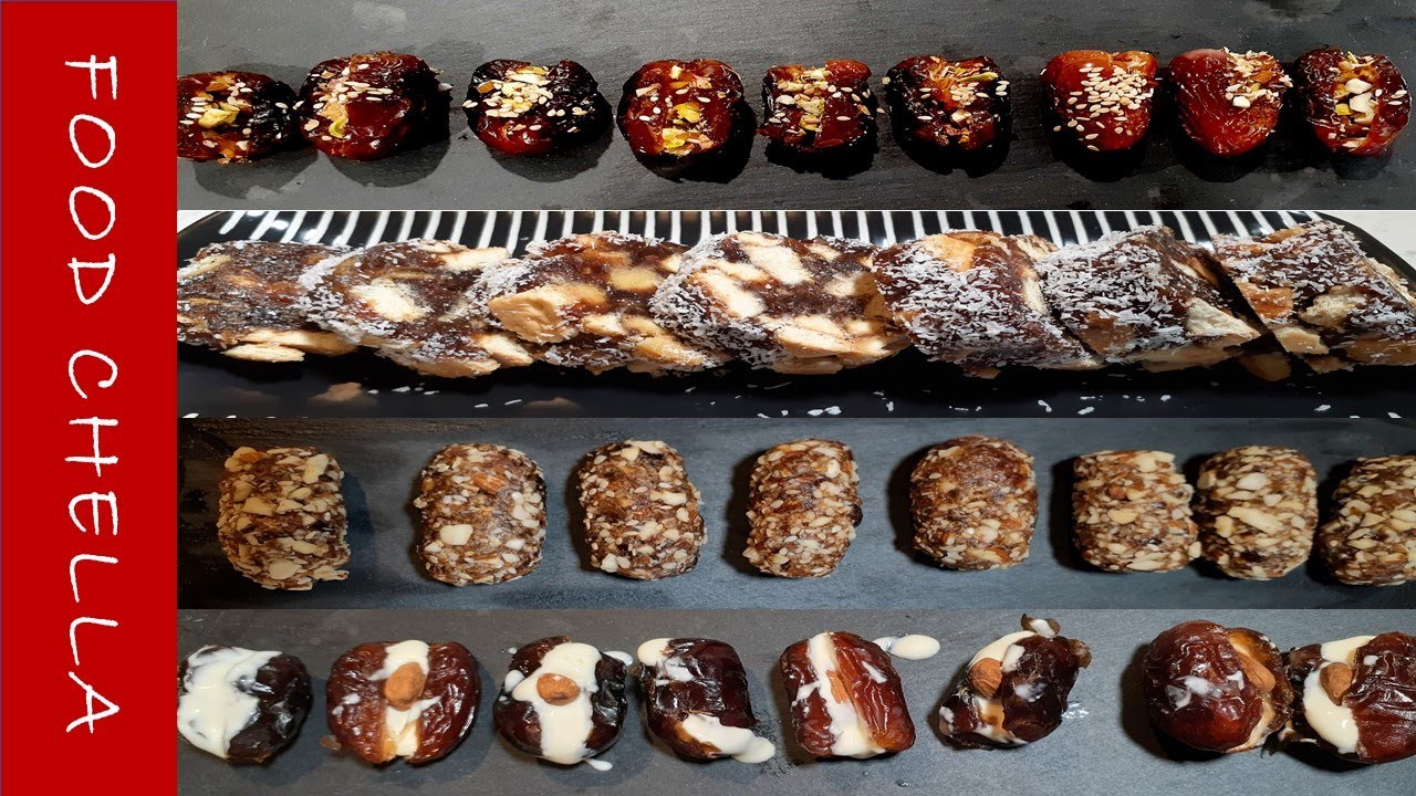 Stuffed Dates | Dates Delight Recipe by Food Chella | Quick and Easy ...