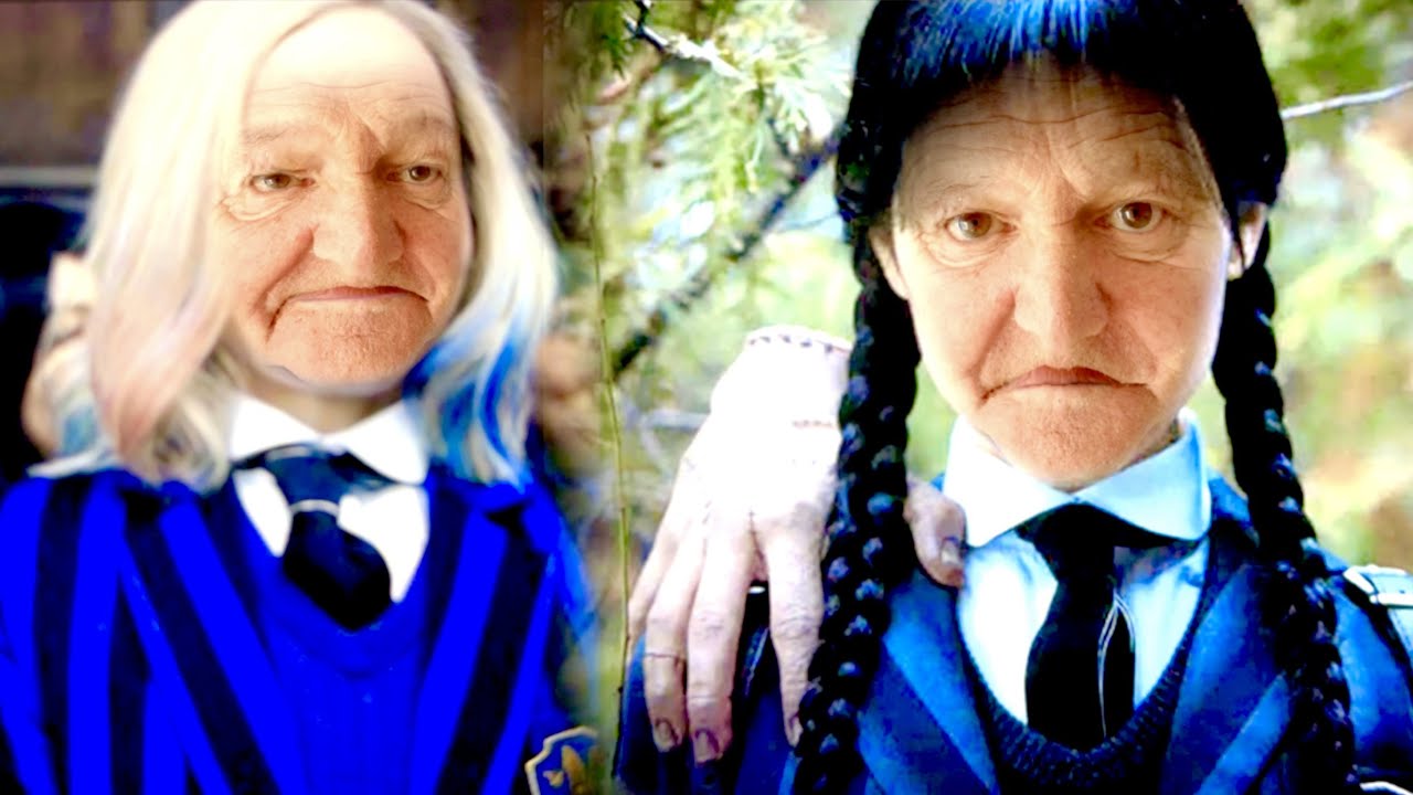Wednesday old face editing meme - Wednesday addams funniest moments ...