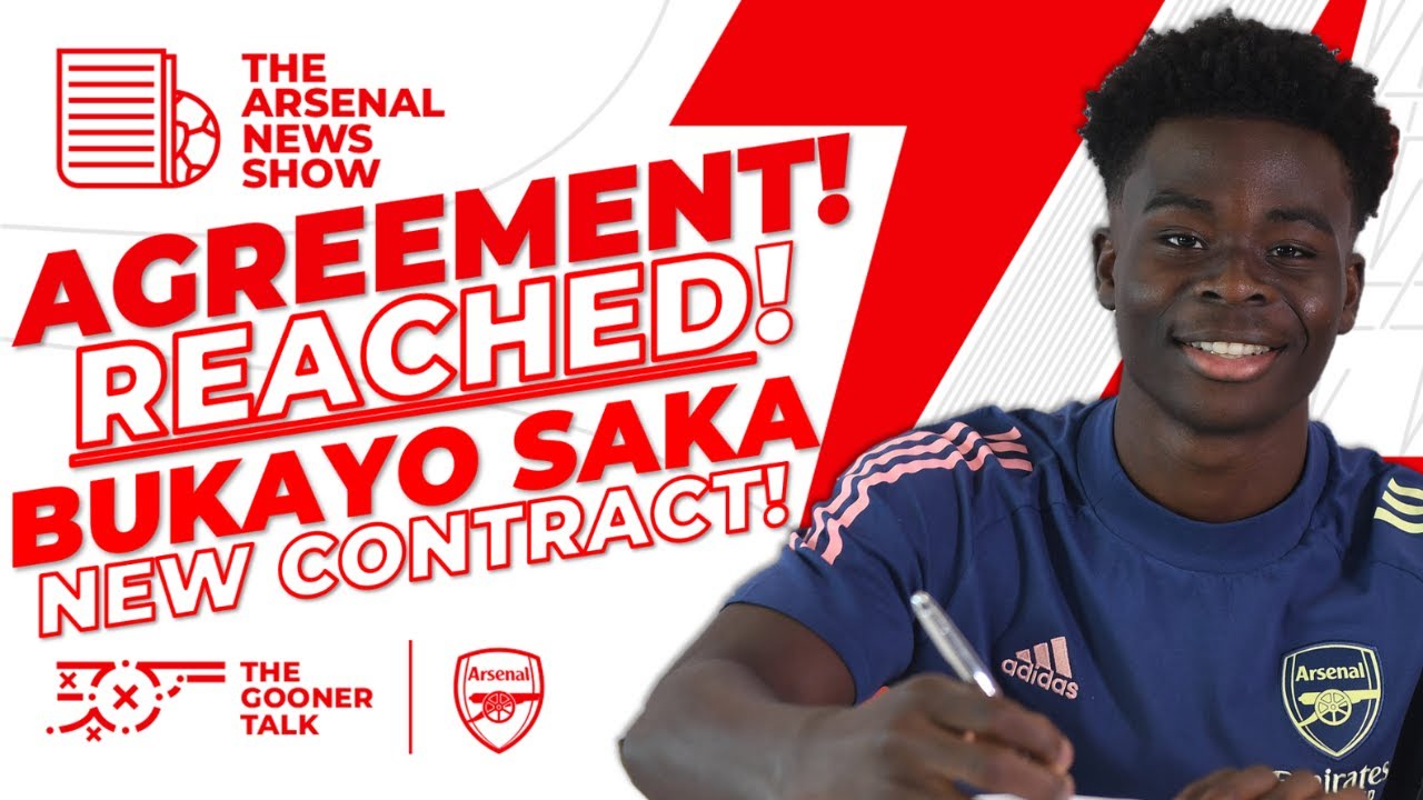 The Arsenal News Show EP257: Bukayo Saka New Contract Agreed! Europa ...