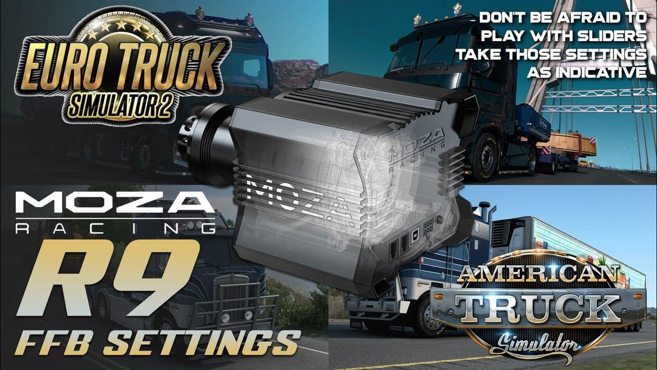 Moza R9 FFB Settings (firmware 1.2.1.9) for ETS 2 ATS (Vanilla Physis) - YouTube