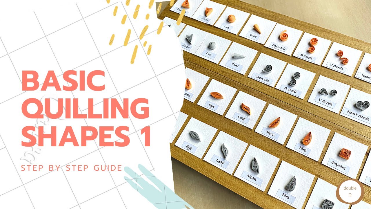 Paper Quilling for Beginners - Basic Quilling Shapes (Part 1) - YouTube