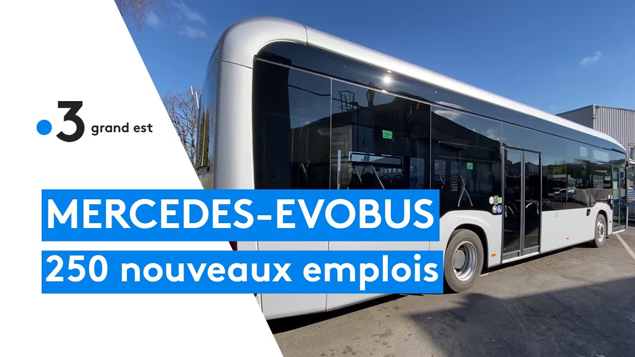 Bus électriques Mercedes-EvoBus : 250 nouveaux emplois en Meuse - YouTube