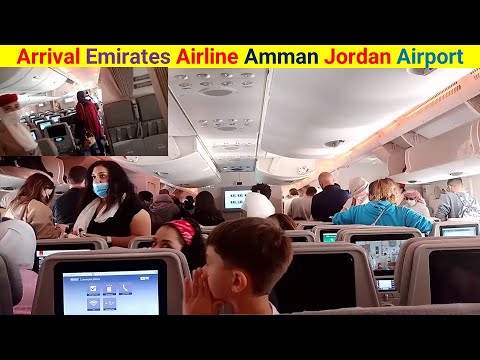 Arrival Emirates Airline A380- 800 EK903|QAIA Amman Jordan ...