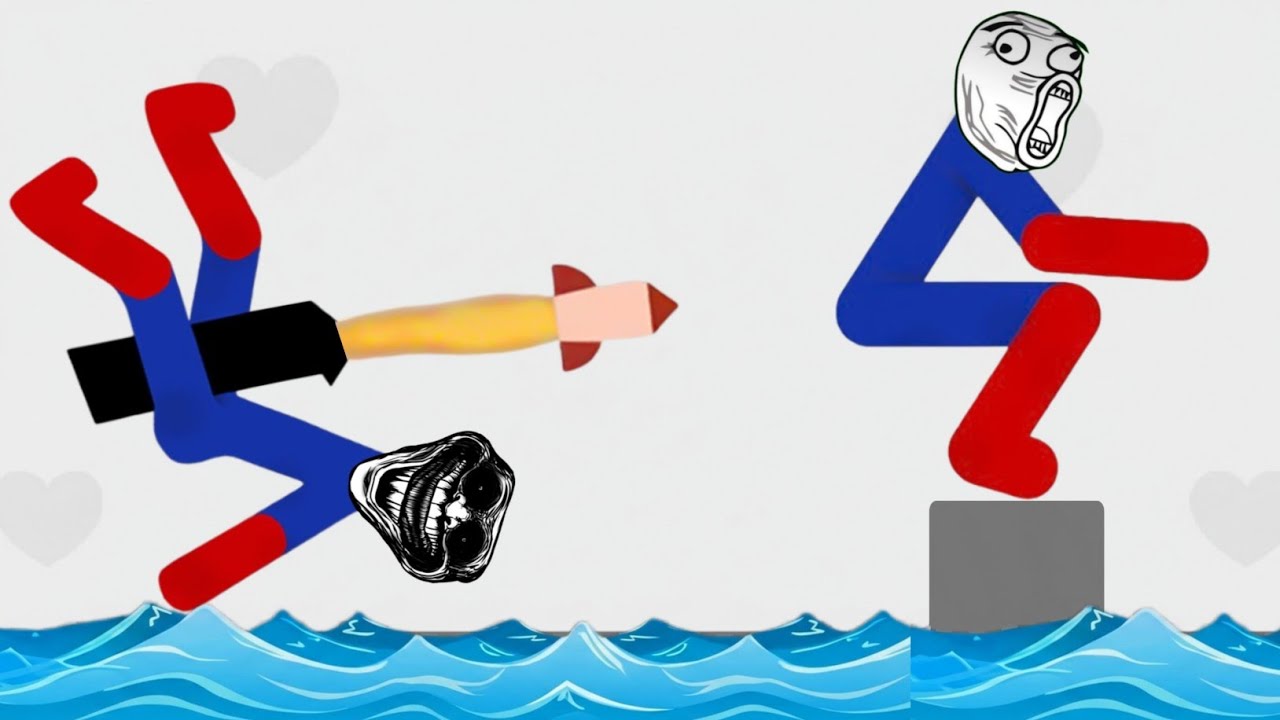Crazy Falls | Stickman Dismounting compilation of funny moments #17 ...